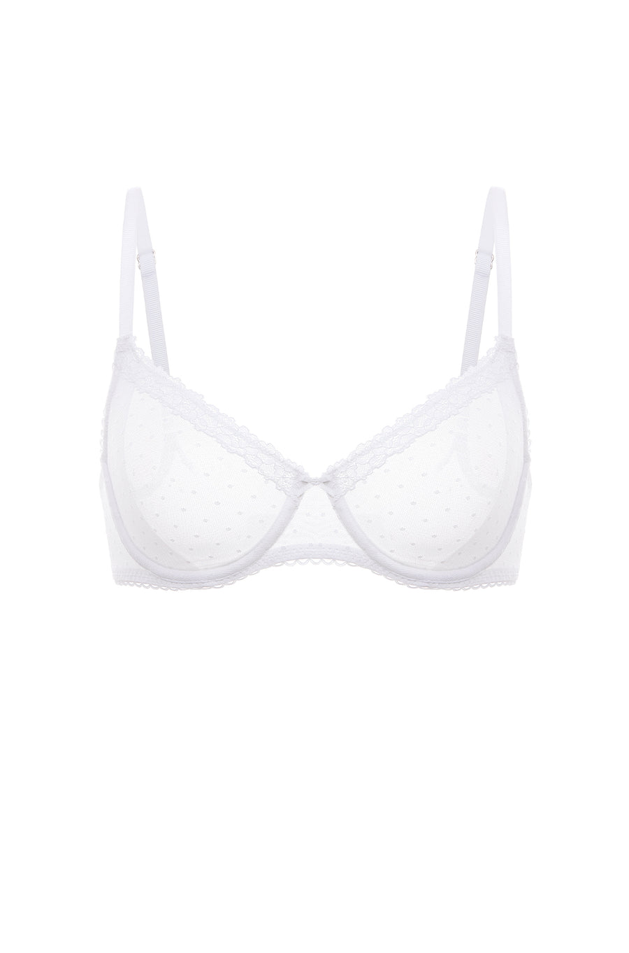 Sheer Mesh Lace Demi Bra – Essenther.au